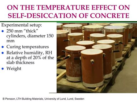 Ppt On The Temperature Effect On Self Desiccation Of Concrete Powerpoint Presentation Id1441855