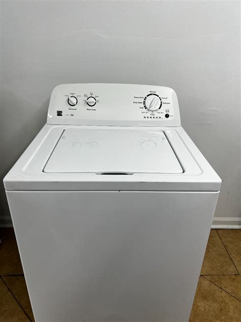 Kenmore Top Load Washer With Dual Action Agitator Stainless Steel Top