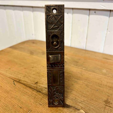 Antique Eastlake Mortise Lock With Strike Plate Historic House Salvage