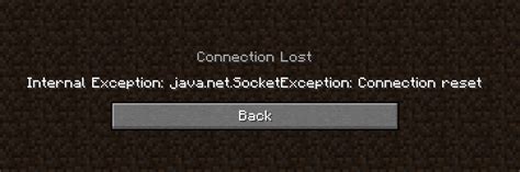 [java] socketexception connection error on minecraft realms