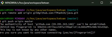 cách Đẩy code lên github