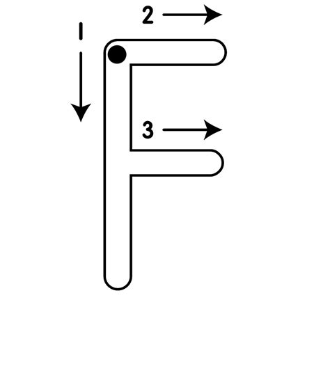 Printable Letter F Writing Practice Worksheet For Preschool