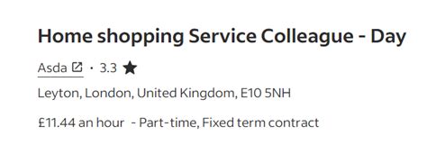 Day Shift Home Shopping Service Colleague Job At Asda