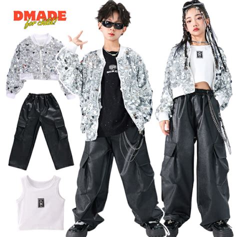 【楽天市場】キッズダンス衣装 スパンコール セットアップ ユニセックス キッズ ファッション ダンス衣装 ステージ衣装 応援団 ジャズダンス