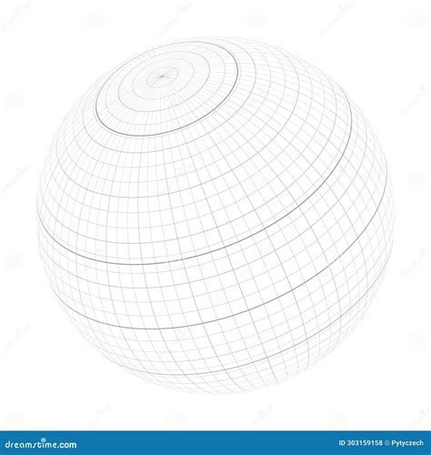 Equator Tropics And Polar Circles Of Earth Globe Vector Illustration 303159158