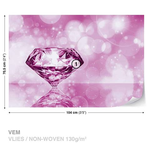Diamond Pink Wall Paper Mural Buy At Europosters