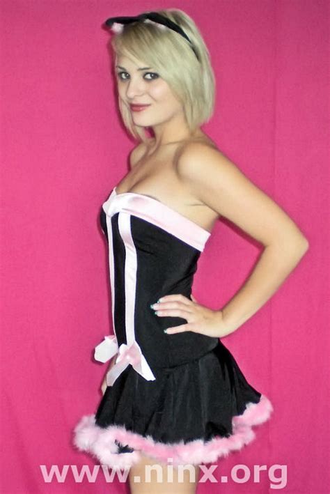 Sexy Pussy Cat Costume Set Dress And Ears Womens Costume Ninx Costumes