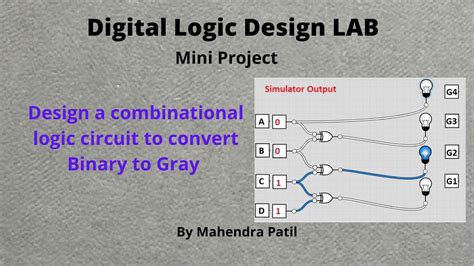Binary To Gray Code Converter Mini Project With Demo Youtube