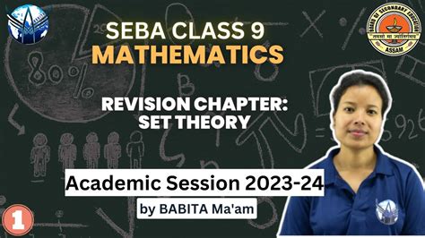Seba Class 9 Mathematics Revision Chapter Part 1 Set Theory Youtube