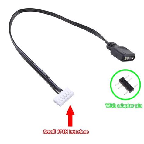 For Coolmoon Fan Controller Adapter Cable Small Pin Pin To V ARGB Pin Converter Cord Pin Pin