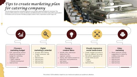 Tips To Create Marketing Plan For Catering Company Ppt Example