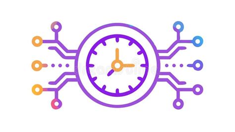 Digital Timing System Icon Electronic Clock Circuitry Synchronization