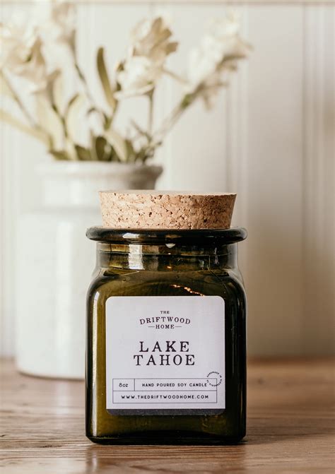 Apothecary Soy Candles Lake Tahoe Cabin Candle Lake House Woodsy