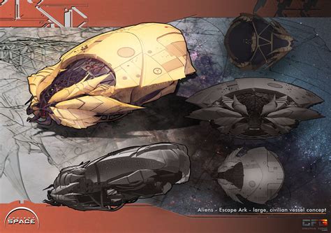 Artstation Art Of Ancient Space Ark ┼ Cwik Veículos Futuristas Nave