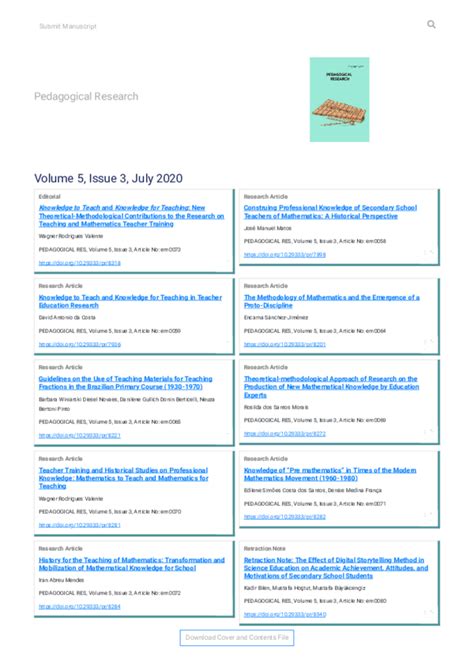 Pdf Knowledge To Teach And Knowledge For Teaching New Theoretical Methodological