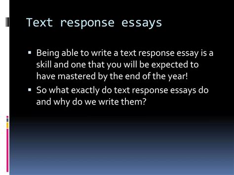 Ppt Introduction To Extended Text Response Structure And Planning Powerpoint Presentation Id