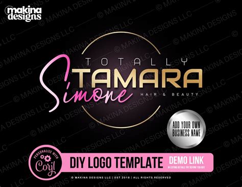 Hair Logo Hair Logo Design Wig Logo Logo Template Hair Extension