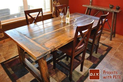 Rustic Dining Table Diy