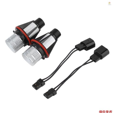 Bmw Casytw 汽車 Led 頭燈 6000k 頭燈燈泡白色行車燈天使眼光環 20w Led 環形標記更換適用於寶 蝦皮購物