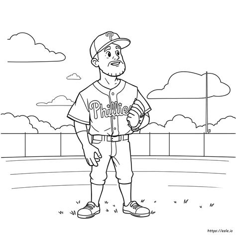 Coloriage Bryce Harper Phillies
