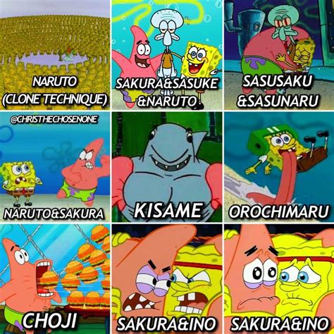 Naruto Spongebob Memes Naruto Spongebob Version 😅 Facebook