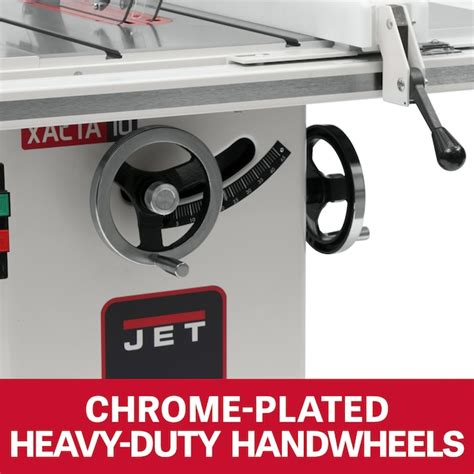Jet Deluxe Xacta 10 In 20 Amp 230 Volt Cabinet Table Saw In The Table