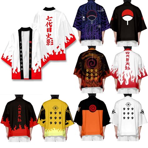 Uchiha Sharingan Symbol Kimono Cloak Naruto Cosplay Costumes Haori