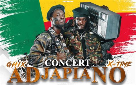 Premier Grand Concert Adjapiano Ghix Et X Time Sont à Lhonneur