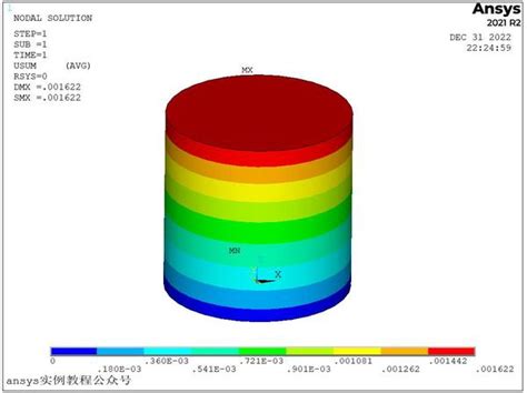 【ansys热 应力耦合】圆柱体热 应力耦合分析 知乎