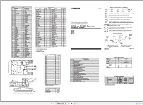 Cat Excavator 325b Bl Operators Service Manual And Schematics