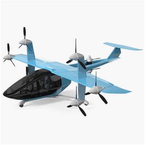 Personal Futuristic Aircraft 3d Model 129 3ds Blend C4d Fbx Max