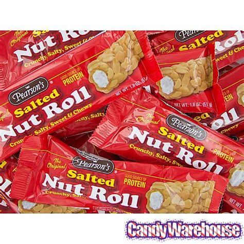 Pearsons Salted Nut Roll Candy Bars 24 Piece Box Nut Rolls Salted Nut Rolls Salted Nuts