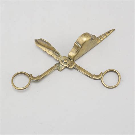 A 17th 18th Century Bronze Candle Scissors Bukowskis