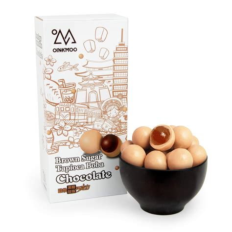 Oinkmoo Brown Sugar Tapioca Boba Chocolate Candy 30 Piece
