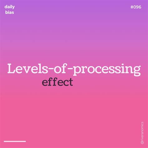 Understanding The Levels Of Processing Effect