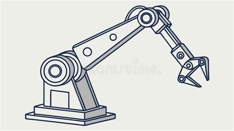 Advanced Robotic Arm Factory Automation Vector Design Generative Ai