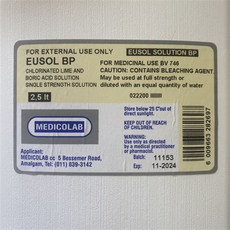 Eusol Bp Veterinary Wound Cleanser 25lt Vet Products Online