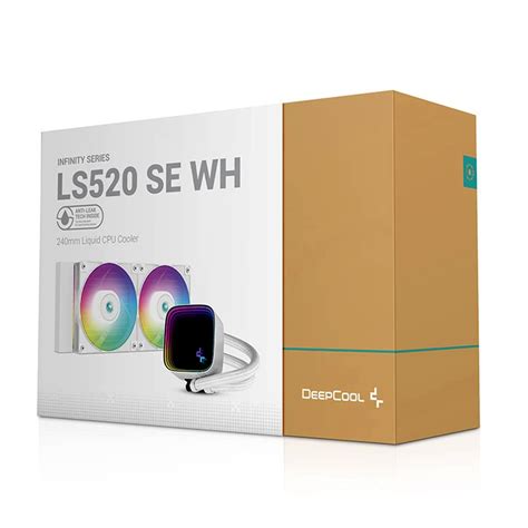 Deepcool Ls520 Se 240mm Radiator Two Fc120 A Rgb Pwm Fans Infinity Mirror Cap Design Aio Liquid