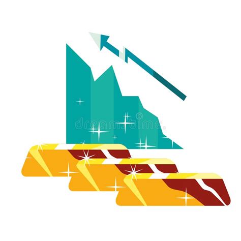 Business Chart Gold Bars Stock Vector Illustration Of Success 142478959