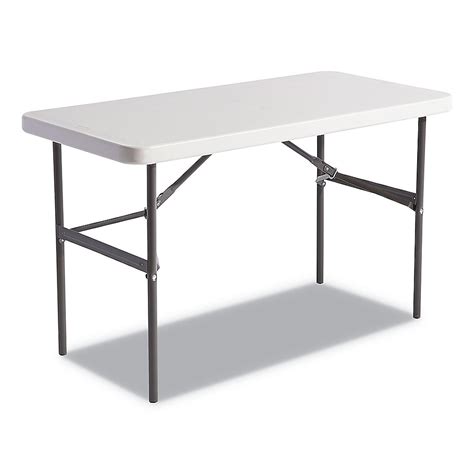 Alera 65603 Rectangular Folding Banquet Table 48 Inches X 24 Inches X