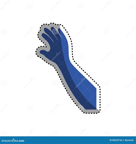 Human Arm Silhouette Stock Illustration Illustration Of Gesture 88235744