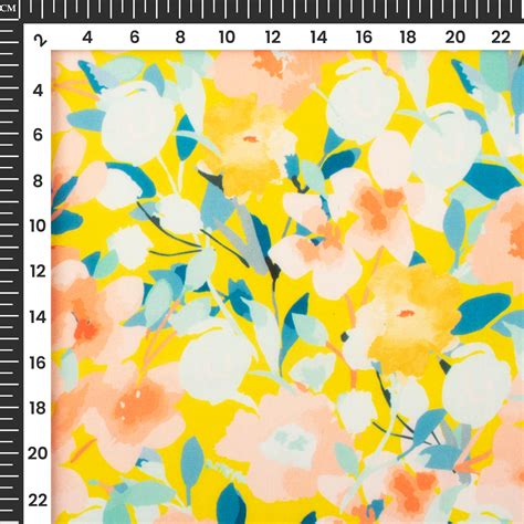 Autumn Floral Digital Print Muslin Fabric Fabcurate