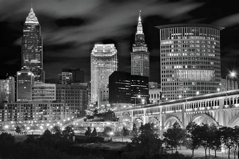 Black And White Night Time Photography