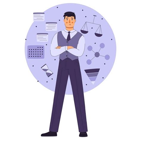 Premium Vector Keepers Characters Executive Mbti Concept Flat Vector