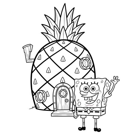 54 Mewarnai Spongebob Squarepants Dan Teman Temannya Semua Mewarnai
