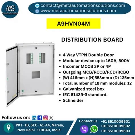 4 Way Triple Pole Neutral Distribution Boards Latest Price Manufacturers And Suppliers