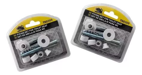 2 Set Perno Anclaje Para Wc Fijacion Tapa Baño Cuotas Sin Interés