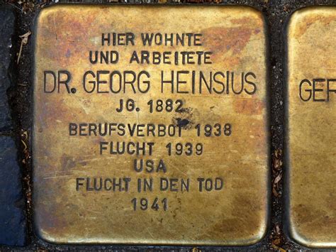 Dr Georg Heinsius Stolpersteine In Berlin