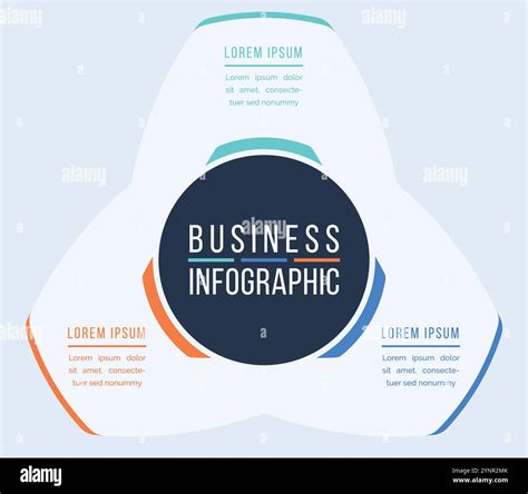 3 Steps Infographic Circle Design 3 Steps Objects Elements Or Options Infographic Business