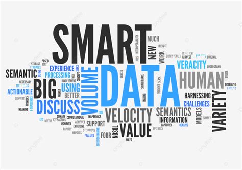 Wordcloud Smart Data Background Word Cloud Sign Data Management Png